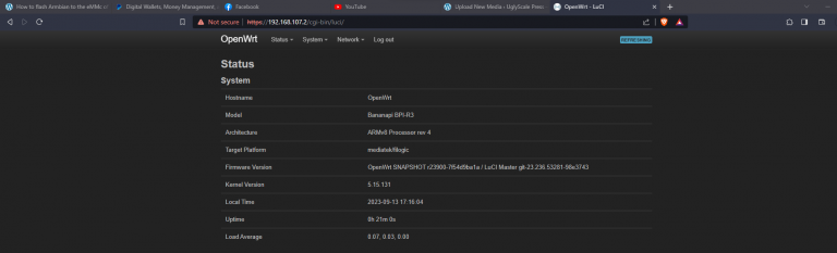 Setting up the Banana-R3 with OpenWRT – UglyScale Press